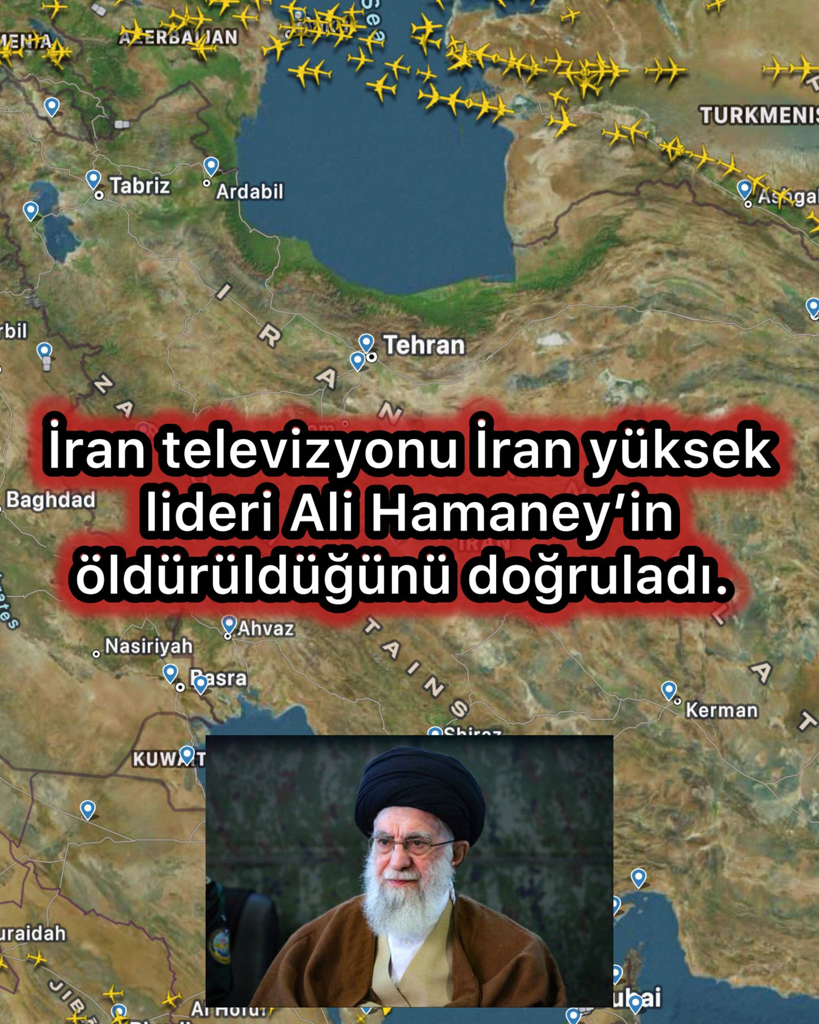 İran televizyonu İran yüksek lideri Ali Hamaney’in öldürüldüğünü ...